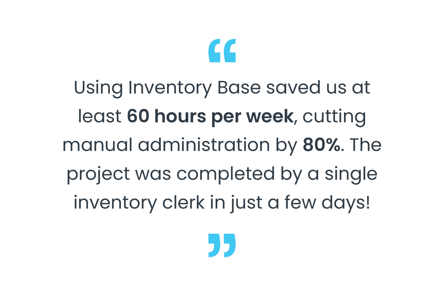 How Trust Inventory save 60 hours per week using Inventory Base