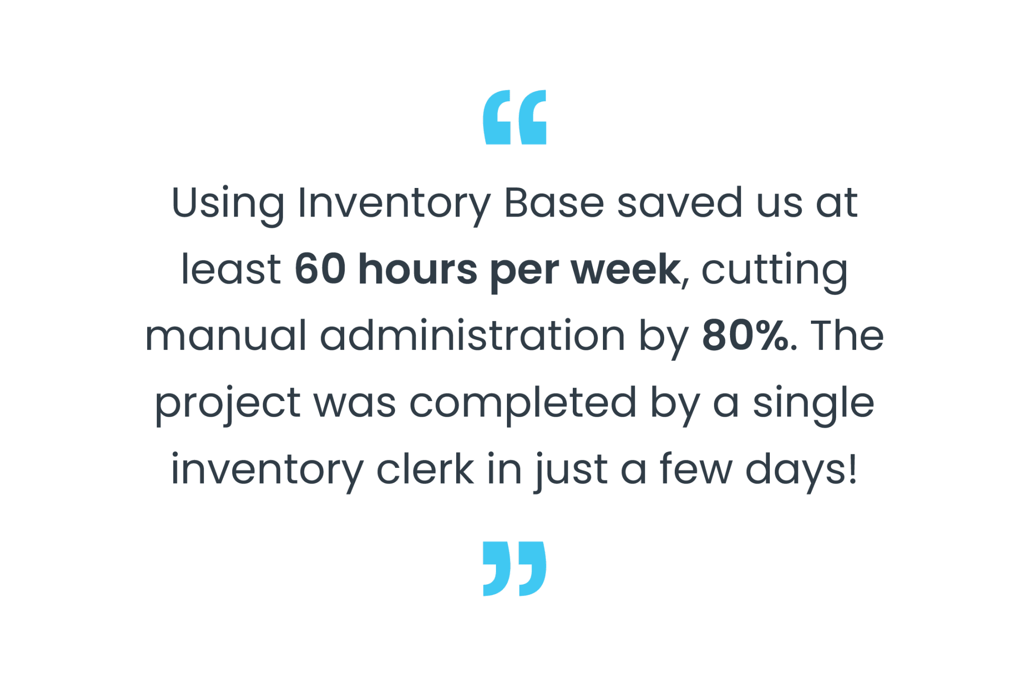 How Trust Inventory save 60 hours per week using Inventory Base